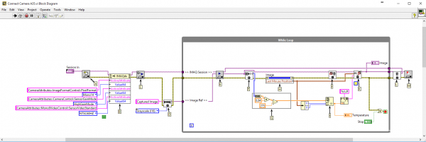 How to grab an image from a FLIR A35 A65 using LabVIEW - MoviTHERM