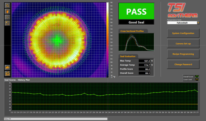 Bottle Cap Seal Inspection Using Thermal Imaging - moviTHERM