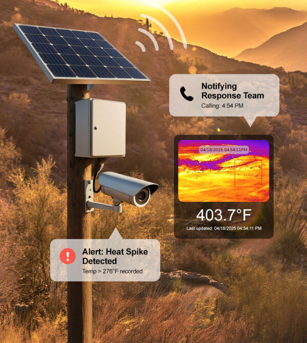 Early Wildfire Detection | Off-Grid Thermal Monitoring System - moviTHERM